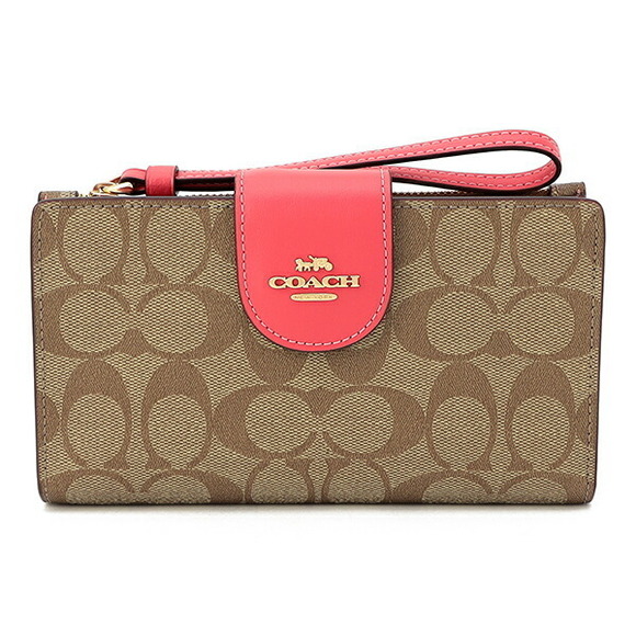 Coach | Bags | Coach Signature Color Long Wallet Brown | Poshmark